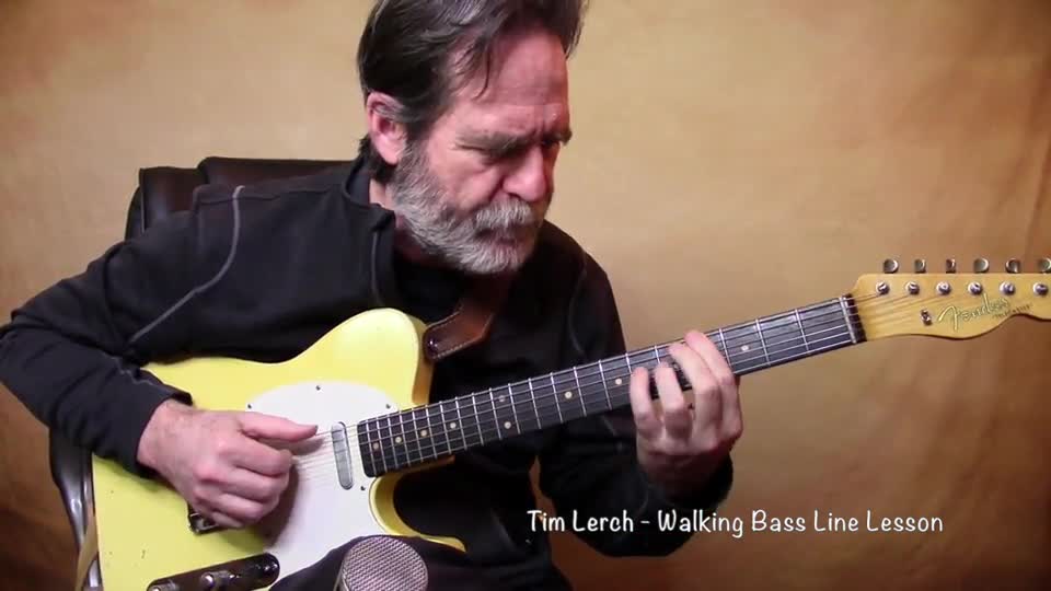Walking Bass Line Lesson #1 - Tim Lerch's Solo Guitar Sensei - Channels ...